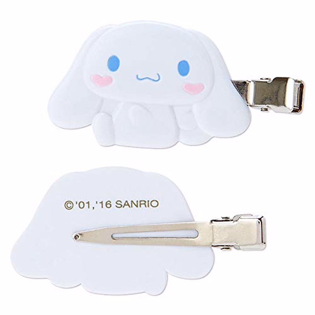Sanrio N-1606-950181 Cinnamoroll Bangs Clip, Approx. 2.4 x 0.4 x 1.2 inches (6 x 1 x 3 cm), ABS Resin, Set of 2