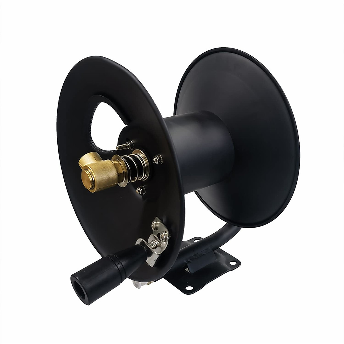 MAVPAWIY High Pressure Hose Reel 50ft, Heavy Duty Steel Hose Reel 4000PSI 3/8"NPT Pressure washer hose reel liquid use(Hose not Included)