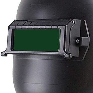 Sellstrom Lightweight, Durable, Bucket Style Passive Welding Helmet with Ratchet Headgear, 2" x 4.25" Lift Front (Filters, Cover Plates Sold Separately), Super Tuff Nylon, Black, 28301