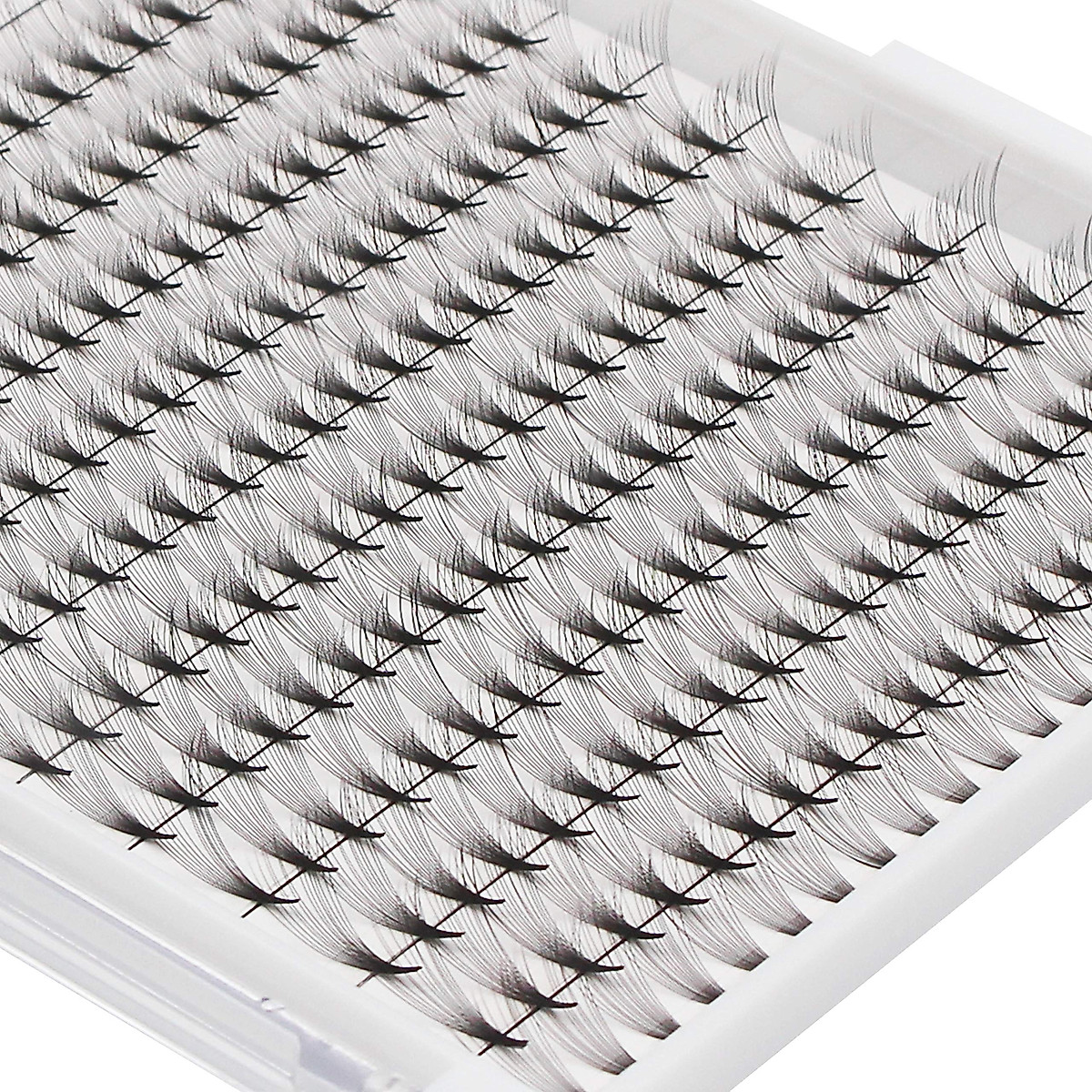 Dedila 220Pcs -Long Stem 14D Wide Fans Premade Volume Eye Lashes Extensions Thin Base Natural Long Individual False Eyelashes Soft and Lightweight Cluster Lashes 10-18mm to Choose (15mm)