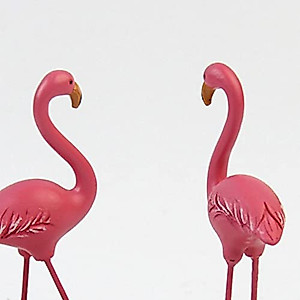 NOLITOY 1pc Birds Art Wedding Decor Plant Garden Figure Flamingo Small Terrarium Figurine Potted Plant Decoration Figurines Home Decor Cake Toppers Kids Decor Miniature Child Animal
