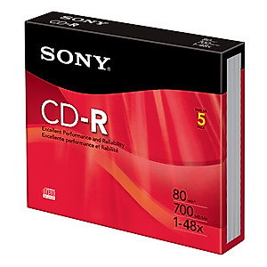 Sony CD-R Color Jewel Case (5 Pack)