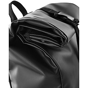 BagBase Tarp Waterproof Roll-Top Backpack (One Size) (Black)