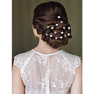 Unittype 40 Pack Bridal Wedding Hair Pins Rhinestone Hair Clips Accessories for Women and Girls