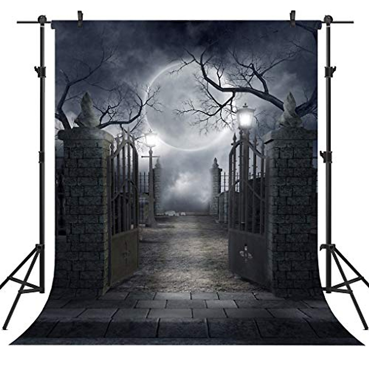 OUYIDA 5X7FT Halloween Theme Pictorial Cloth Customized Photography Backdrop Background Studio Prop TP17A