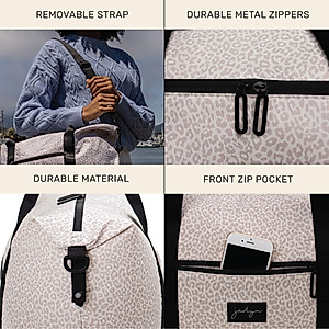 Jadyn Lola Travel Bag, Weekender/Overnight Duffel, Gym Tote Bag for Women (Desert Leopard)