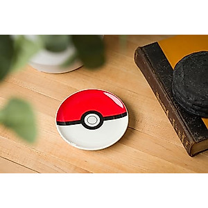 Silver Buffalo Pokemon Pokeball Sculpted Ceramic Spoon Rest