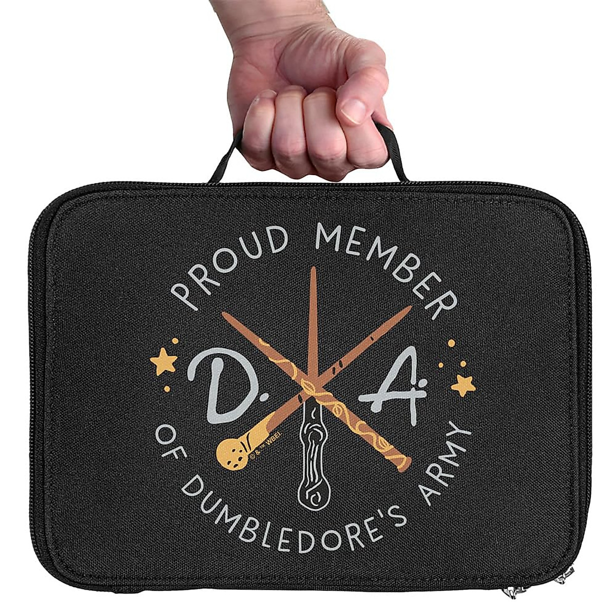 LOGOVISION Harry Potter Dumbledore'S Army Insulated Soft Sided Lunch Box - Reusable Lunch Bag For School Office Work, BPA Free, 10"x8"