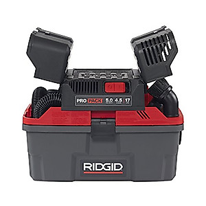 Ridgid 50318 4500RV ProPack Wet/Dry Vacuum, 4.5 gal, Red