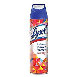 Lysol Foamer Aerosol Bathroom Cleaner, Mango & Hibiscus, 19 Ounce