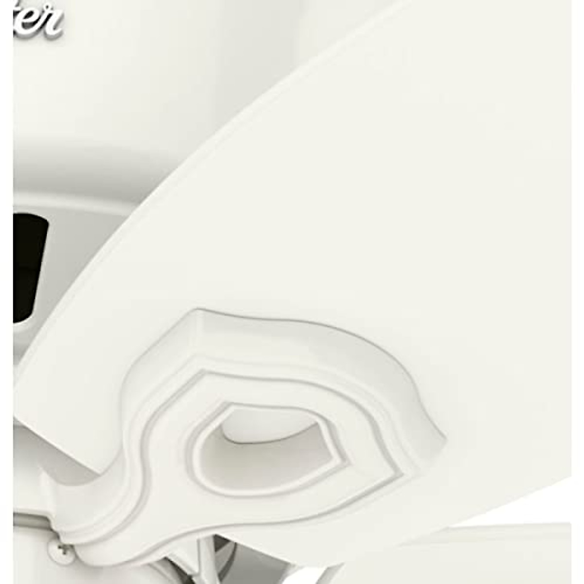 Hunter Fan Company, 51090, 42 inch Builder Snow White Low Profile Ceiling Fan with LED Light Kit and Pull Chain