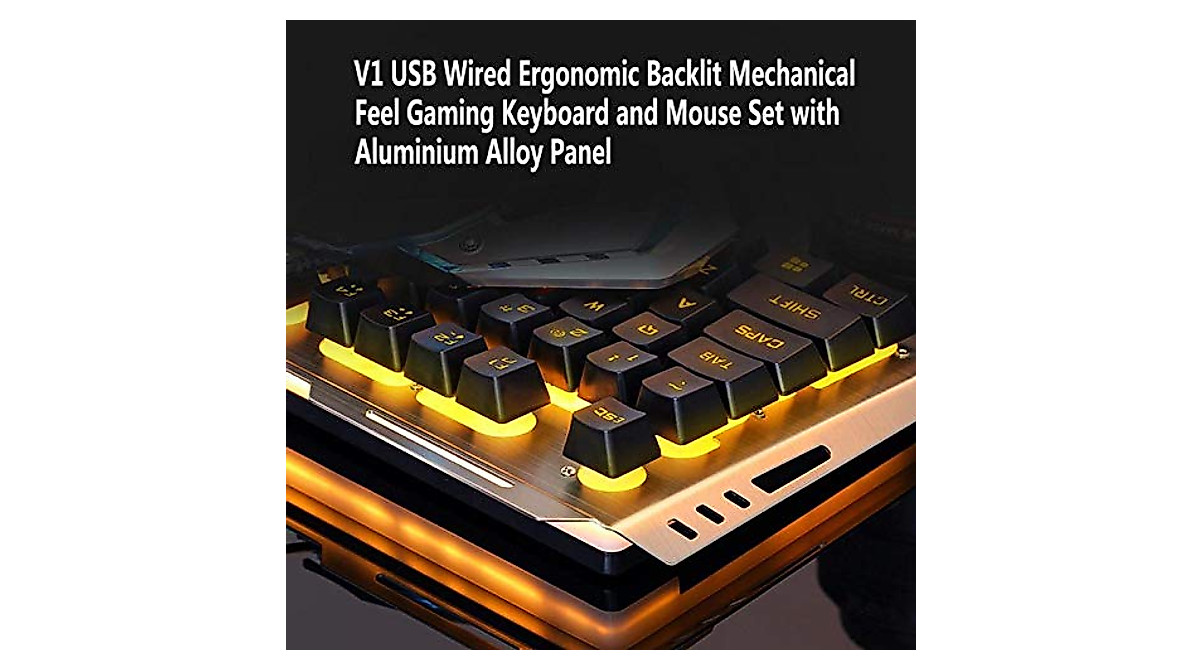 USB Wired Gaming Keyboard with Multimedia Function Keys Backlit ...