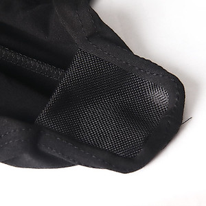 UCARE Floor Speaker Stand Covers Metal Heavy Duty Support Stand Cover for Weddings Banquets Events 3 Sided Triangular DJ Speaker Stand Tripod Cover Scrim (Two Pack-Black)