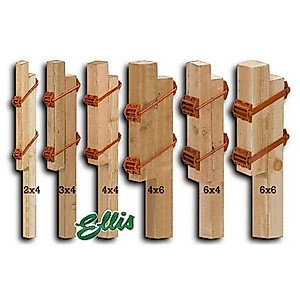 Ellis Manufacturing Company - Shore Clamps - 4x4 Nominal Lumber Size - Adjustable Support System - Durable, Secure, Long-Lasting