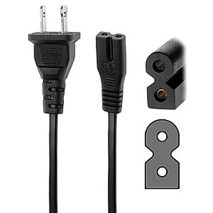 FitPow AC in Power Cord Outlet Socket Plug Cable Lead for Philips AZ1030 AZ1030/01 AZ1030/16 AZ1030/17 CD Radio Cassette Tape Boombox Portable Stereo Recorder
