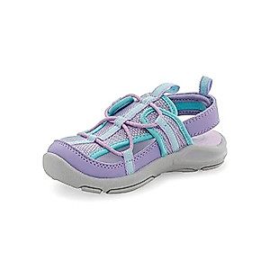 OshKosh B'Gosh Girls Blavo Sandal, Purple, 8 Toddler