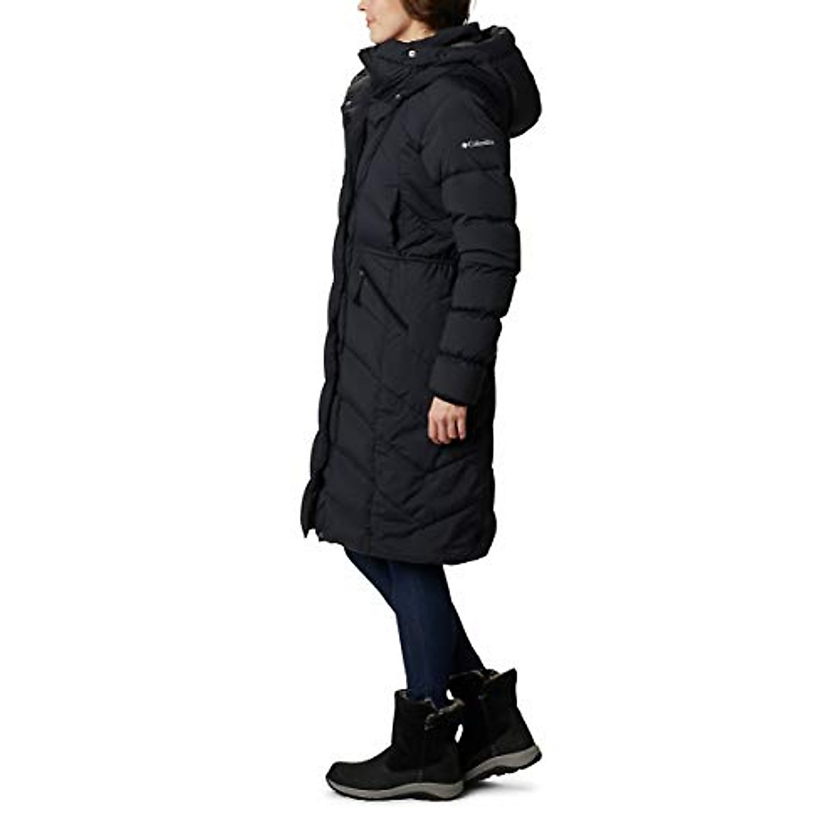 Columbia Women's Ember Springs Long Down Jacket, Black, Medium