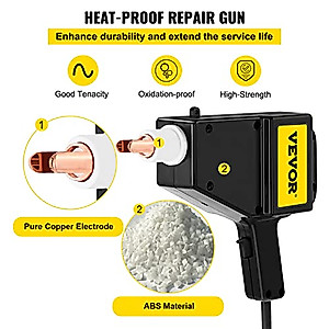 Mophorn Dent Puller Stud Welder Dent Repair Kit 110V Stud Welder Kit 800 VA Spot Welder 1000 Nails for Car Body Panel