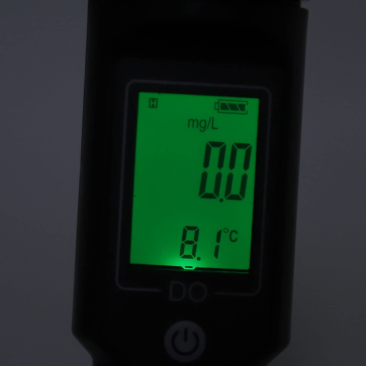 Zooke Dissolved Oxygen Meter, Professional Digital DO Meter Temperature Meter Portable with Electrode Filling Fluid & Temperature Compensation for Freshwater, Seawater, Laboratory (with Backlit)