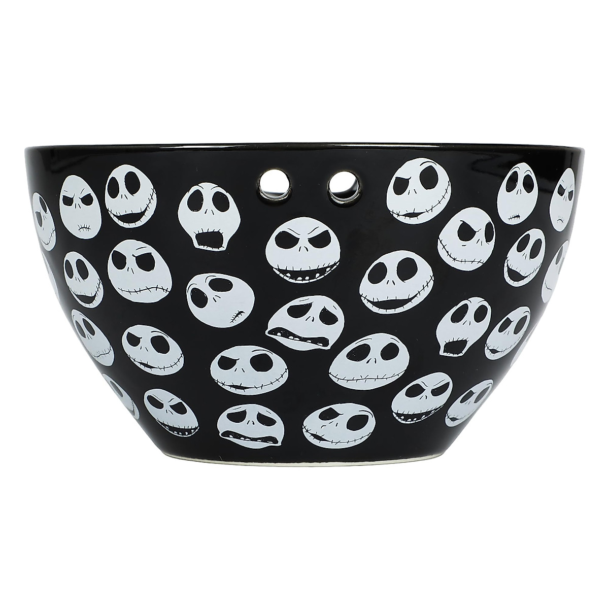 Bioworld Nightmare Before Christmas Jack Skellington On-The-Go Ceramic Ramen Bowl With Chopsticks