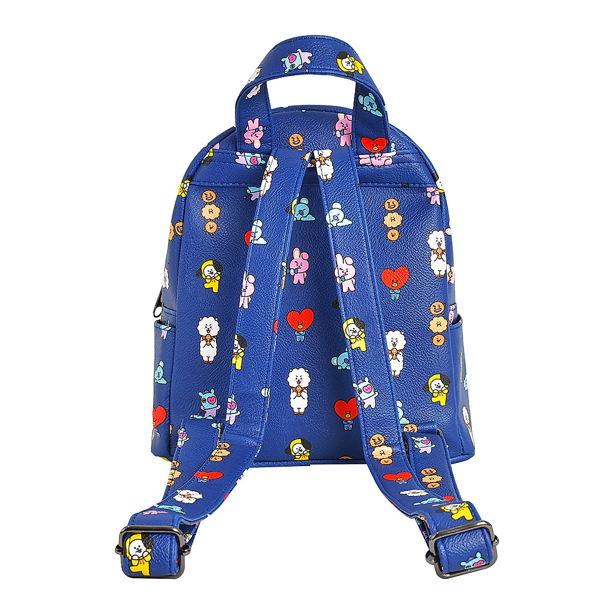 Concept One BT21 LINE FRIENDS Mini Backpack, Small Travel Bag for Men and Women, Blue