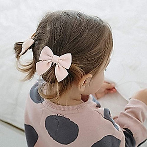 40pcs 2.8 Inche Woolen Felt Hair Bows Alligator Clips Cute Hair Barrettes Hair Accessories for Kids Toddlers School Little Girls