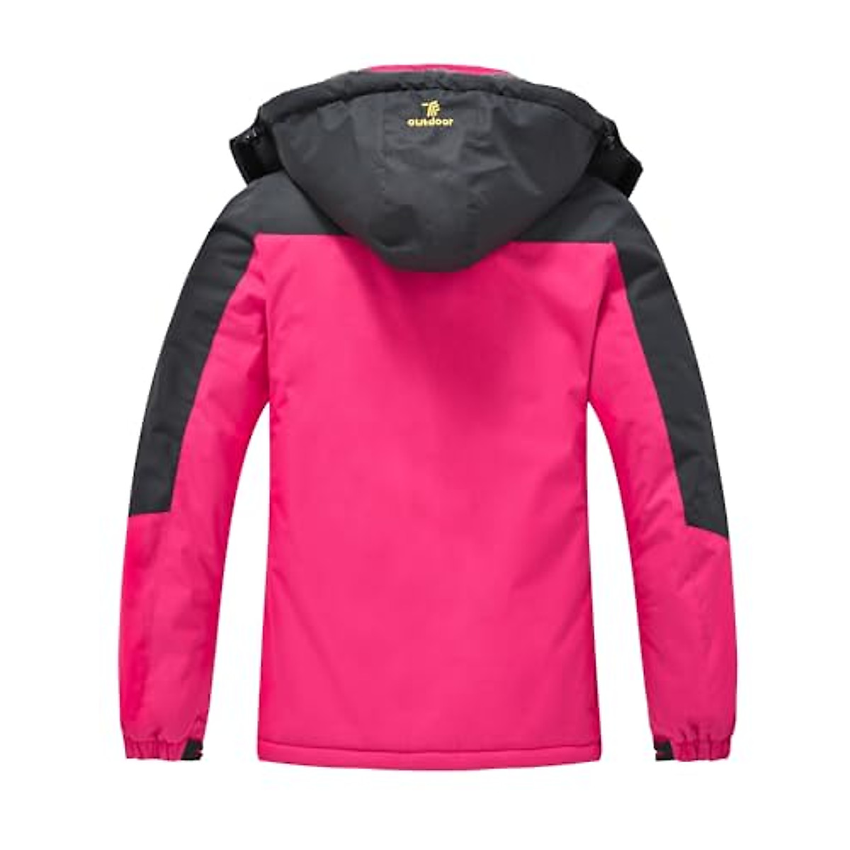 TBMPOY Women's Warm Winter Coats Waterproof Windproof Snow Jackets Insulated Fleece Rain Jacket for Skiing Outdoor Rose S