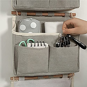 Wall Hanging Storage Bag Waterproof Underwear Organizer Wall Door Hanging Sundries Storage Pouches Closet Storage Bag(Grey)
