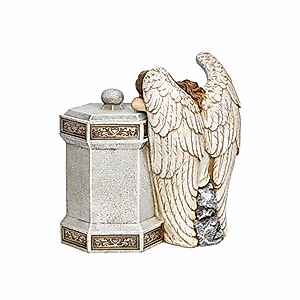 Joseph's Studio by Roman -11.75" H Garden Angel with Memorial Box, Outdoor Memorial Decor