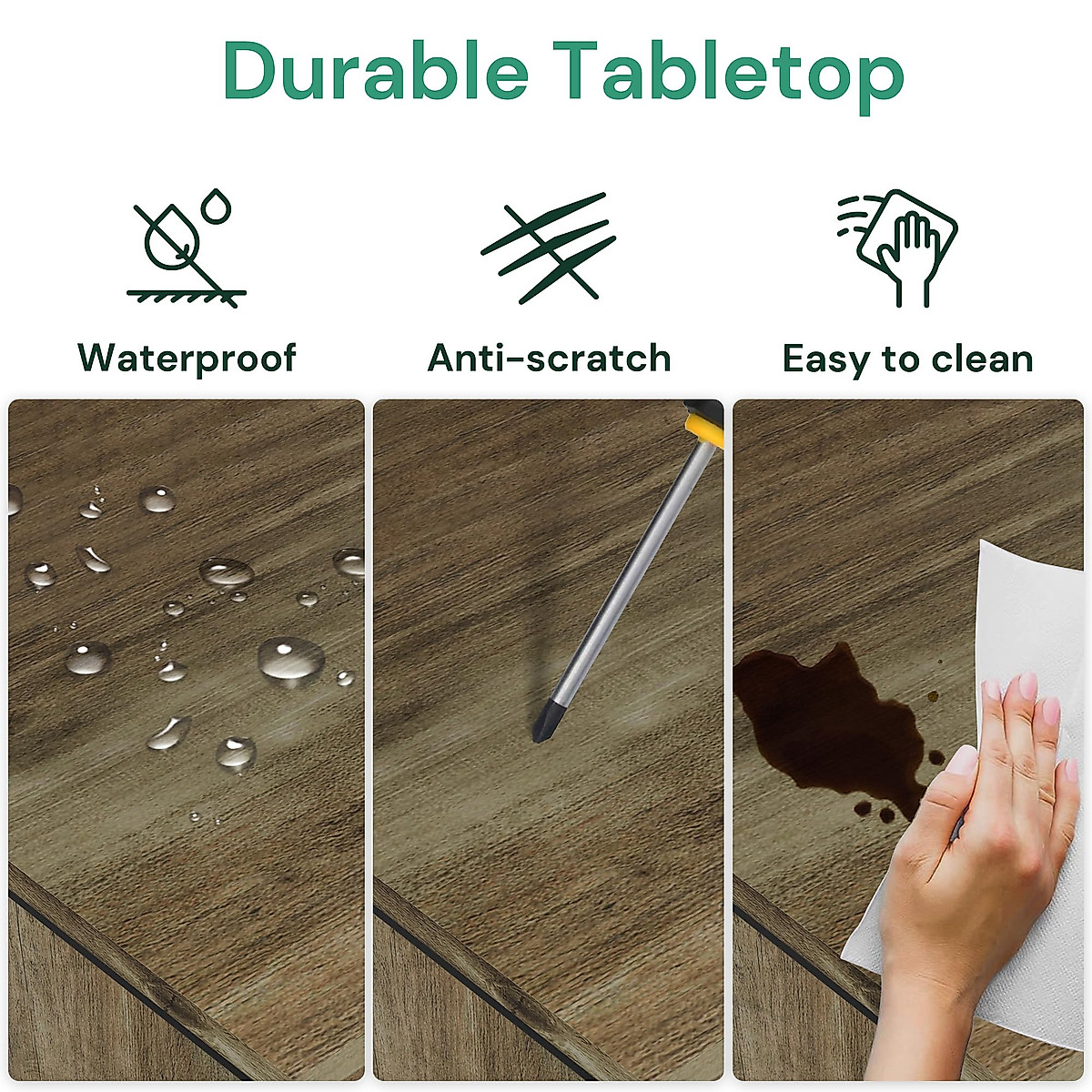 SunsGrove Wine Bar Cabinet with Removable Wine Rack, Coffee Bar Cabinet with Glass Holder, 3 Adjustable Open Shelves, Small Sideboard and Buffet Cabinet with Mesh Door, Wood Color