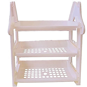 TJLSS Cute Desktop Storage Rack Cosmetic Storage Rack Dormitory Multi-Layer Storage Rack ( Color : OneColor , Size : 30*18*38cm )