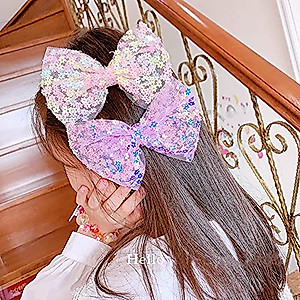 Yuanchuan Laser Glitter Tulle Rolls 4.7 inch x 10 Yards (30 feet) Purple Tulle Rolls Spool Fabric Tutu for DIY Skirts Wedding Gift Wrap Sewing Crafting Bow Bridal Decorations Birthday Party(Purple)