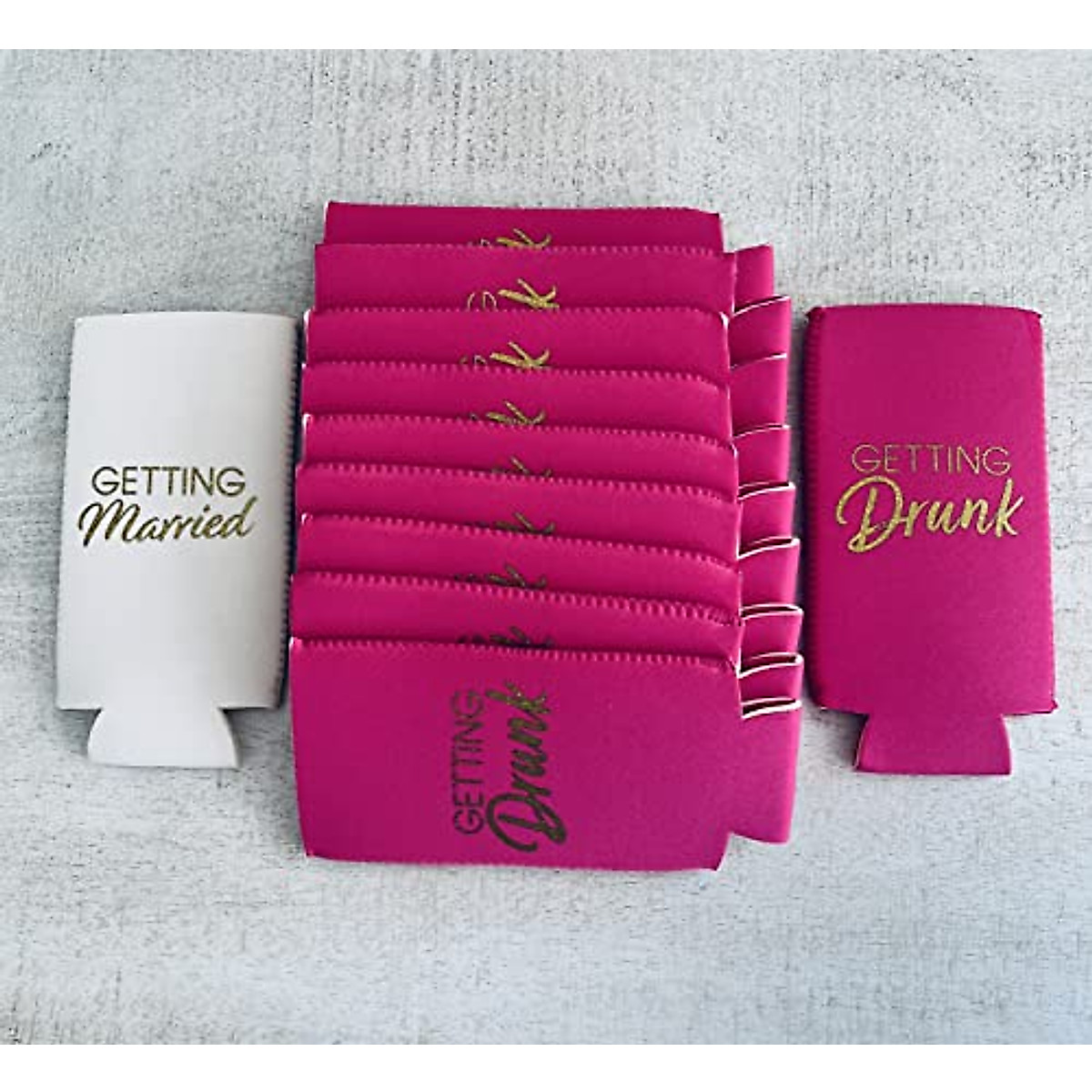 Bachelorette Party Slim Can Cooler - 11 pack - Bachelorette Party Supplies Slim Can Sleeve