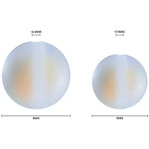 Guoxin 100Pcs Moonstone Matte Iridescent Glass Beads Mermaid Aurora Frosted Glitter Beads for Bracelets DIY Jewelry Making (6MM, Matte White)