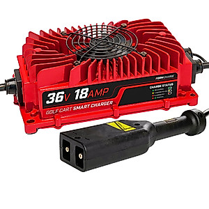 FORM 36 Volt Golf Cart Battery Charger for EZGO TXT with D-Style Plug - 36V 18AMP Lead Acid