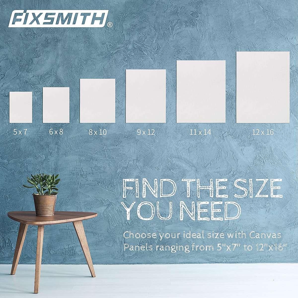 FIXSMITH Canvas Boards for Painting 8x10 Inch, Super Value 24 Pack Paint Canvases, White Blank Canvas Panels, 100% Cotton Primed, Painting Art Supplies