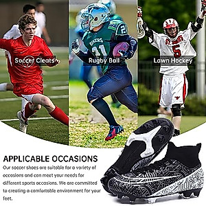 Mens Soccer Cleats Women Football Cleats Soccer Shoes for Big Boy Tacos de Futbol para Hombre High Top Football Shoes Zapatos de Futbol para Hombres Professional Training Football Boots AG FG