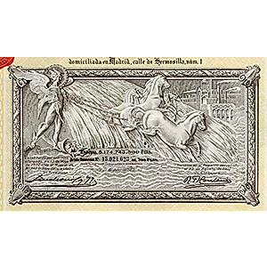 1907 ES SPAIN HYDROELECTIRC BOND w COUPONS (ENGRAVED 1907 ISSUED 1967) SELLS FOR $75 IN SPAIN! BUY NOW for $5! LMITED TIME AMAZON PROMO! 500 PESETAS Choice Uncirculated