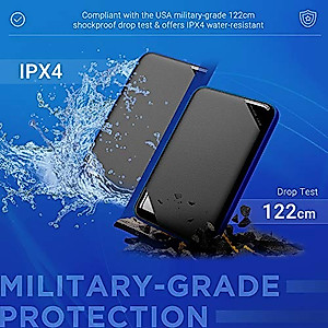 Silicon Power 4TB Rugged Game Drive A62 External Hard Drive PS5 Compatible