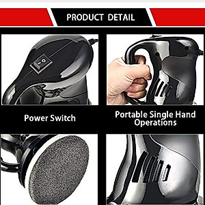 Car Polisher Machine, BessieSparks 40W Auto Electric Buffer Waxer, Portable Polishing Buffing Waxing Sander Machine Kit Set, Black