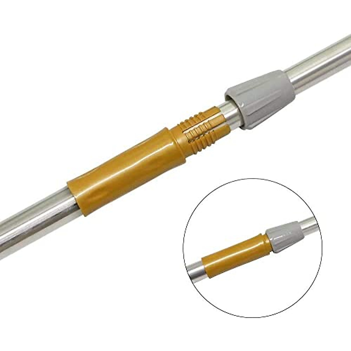 Extended Long Reach Stick Pole with Hook 63" Telescopic Garment Reaching Stick Adjustable Reaching Pole for Ceiling, Garment Blind Window