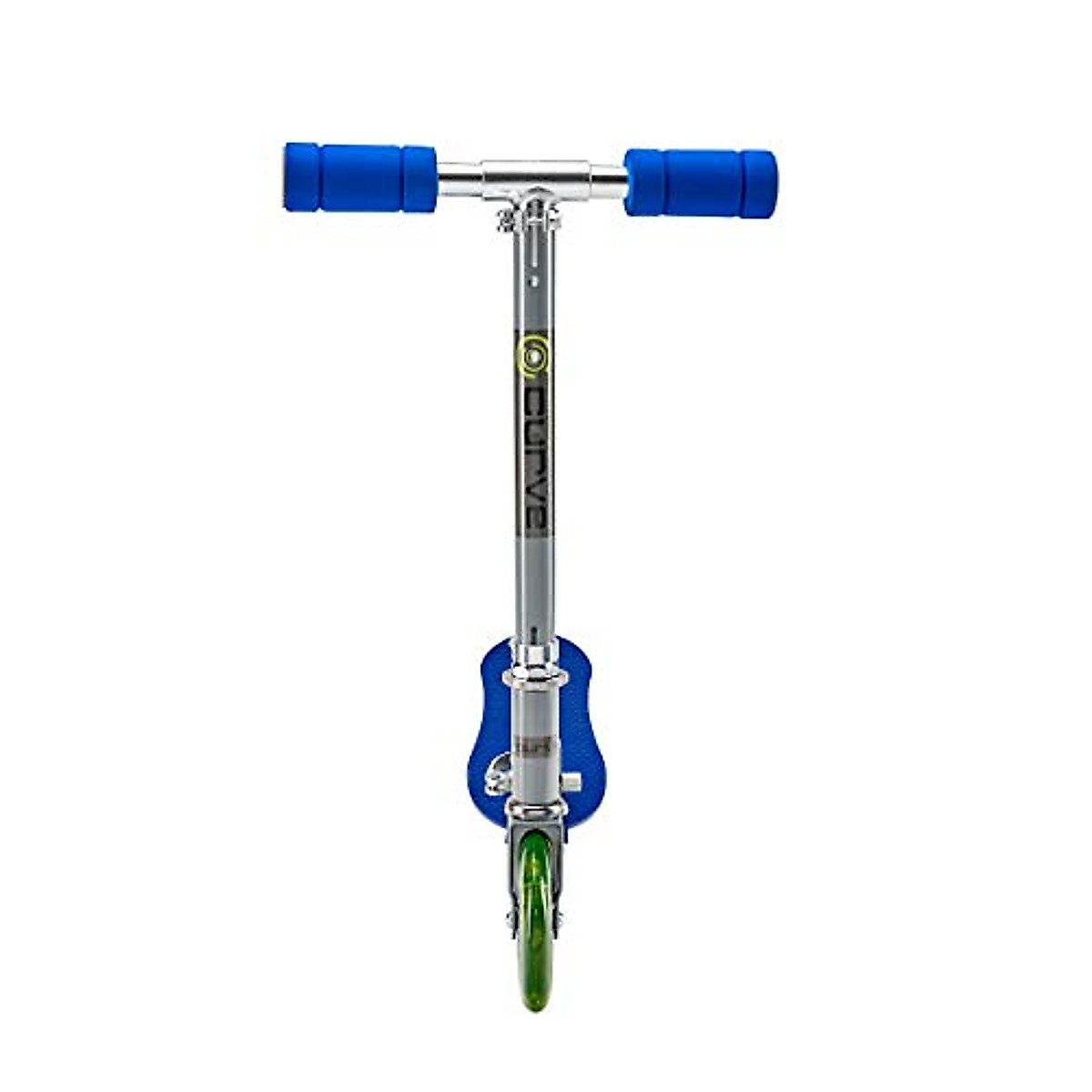 Curve ACTSCOT-488CV-BLU Kids Scooter W/Light Up Wheel and Plastic Deck, Easy Fold-N-Carry Design, Ultra-Lightweight, Portable Folding Design Comfortable & Safe Durable & Easy to Ride, Blue