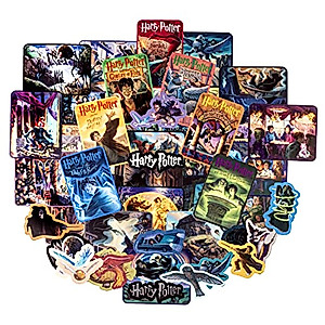 Conquest Journals Harry Potter Literary Art Stickers, Officially Licensed, Set of 50, Waterproof and UV Resistant, Great for All Your Gadgets, Potterfy All The Things