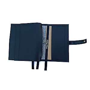 Black Deluxe Triple NA Book Cover for The Basic Text (6th Ed), It Works, How and Why and Living Clean with Serenity Prayer and Medallion Holder.