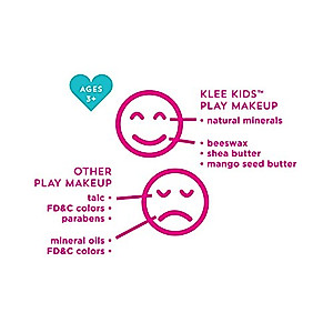 Klee Naturals Luna Star Naturals Klee Kids 4 PC Makeup Up Kits with Compacts (Enchanted Fairy) (Cake Pop Fairy)