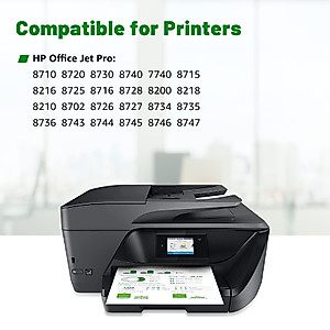 GREENSKY Remanufactured Ink-Cartridge Replacement for HP 952XL 952 XL for HP OfficeJet 8710 8720 8740 7740 7720 8715 8702 8210 8725 8216 8730 Printer Ink (1 Black 1 Cyan 1 Yellow 1 Magenta)