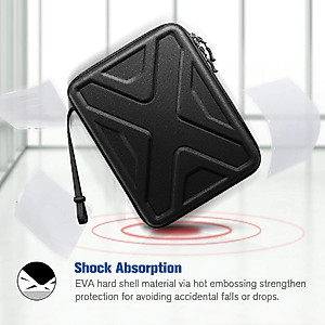 SITHON 11 Inch Portfolio Sleeve Case for 11-inch iPad Pro M4 & iPad Air M2 2024, 11-inch iPad Pro M2, 10.9"/10.2" iPad 10/9th Gen, 10.9" iPad Air 5/4th, Shock Absorption Tablet Carrying Organizer