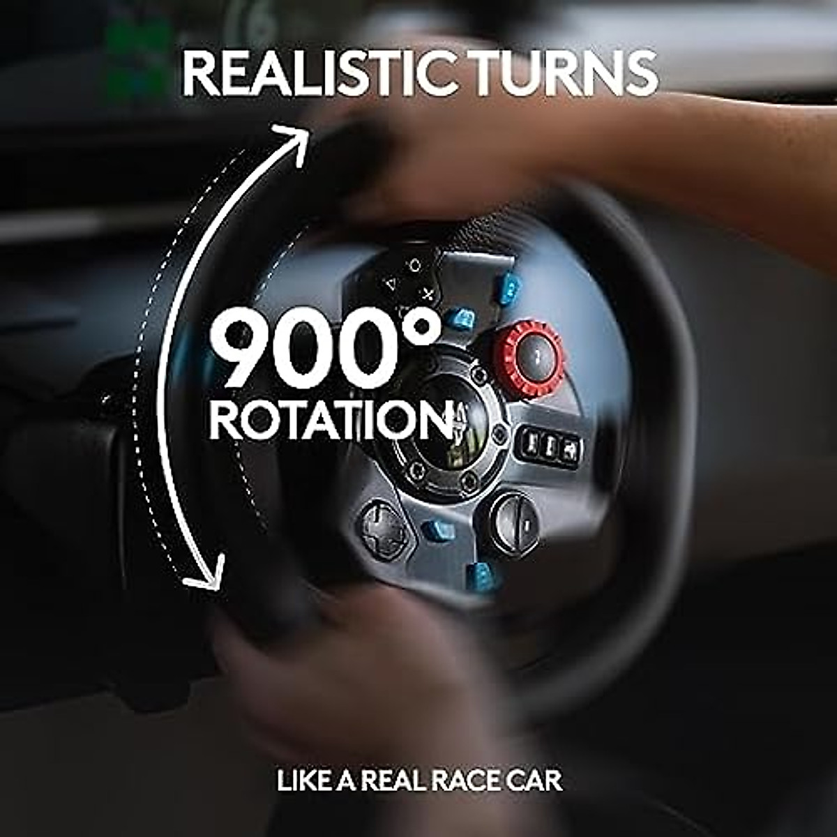 Logitech G29 Driving Force Racing Wheel + Floor Pedals + G Driving Force Shifter Bundle - PS5/PS4/PC