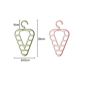 Household Clothes Hanger Storage Rack Drying Rack,9-Hole Magic Clothes Hanger Closet Organizer Space Saving Multi-Function Wardrobe Hanger(Green)