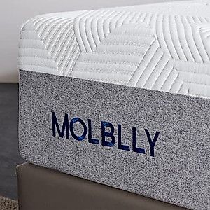 Molblly Full Mattress, 10 inch Gel Memory Foam Full Size Mattress in a Box, Medium Firm Bed Mattress Full, Cool Sleep & Comfy Support, 10 Year Support